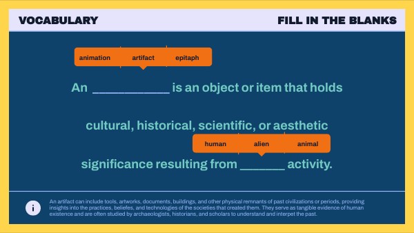 Vocabulary Module 2 Activity
