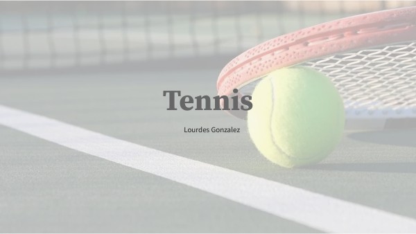 Tennis presentation | Genially