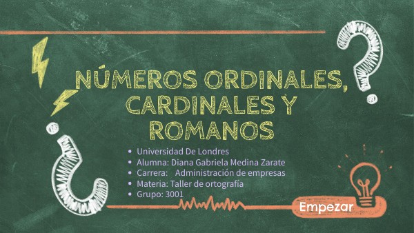 numeros ordinales, cardinales y romanos
