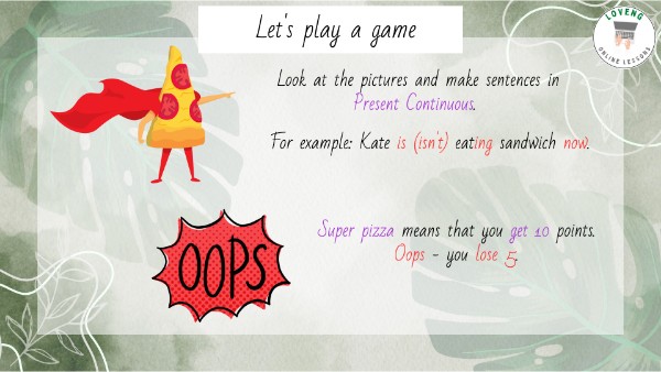 Present Continuous (+/-) | Genially