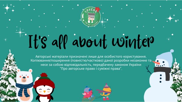 It's all about winter | Genially