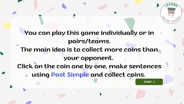 Past Simple (collect coins) | Genially