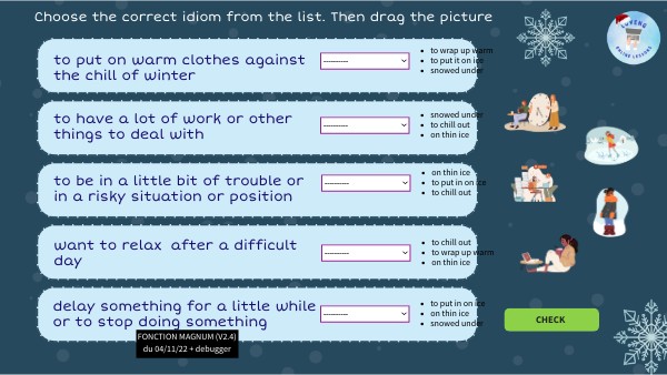 Winter idioms p.1 (list)