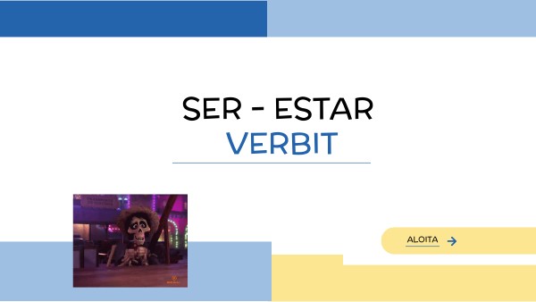 Gramática verbo ser y estar ELE | Genially