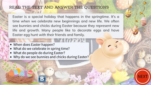 Easter reading | Genially