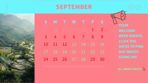 welcome week | Genially