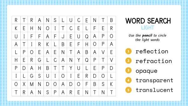 LIGHT WORD SEARCH