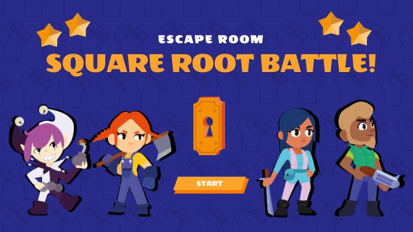 Square Root Battle! ESCAPE ROOM