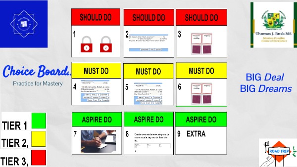 CHOICE BOARD LEVEL 1