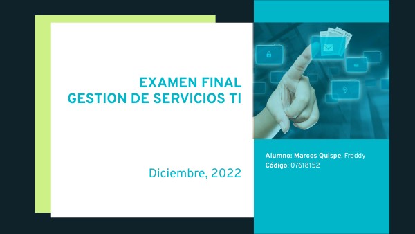 Examen Final | Genially