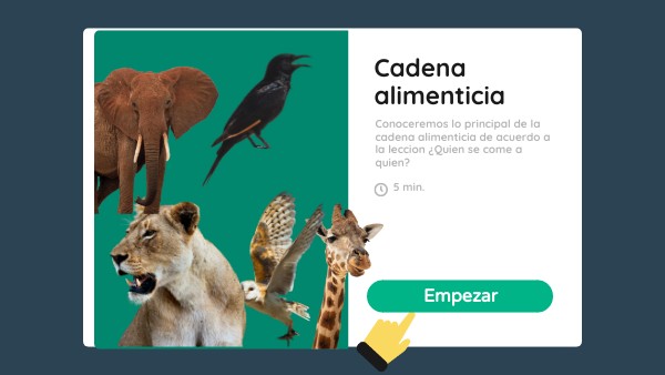 Cadena alimenticia animales | Genially