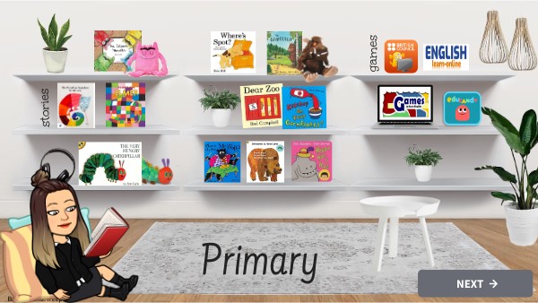 Virtual library Marshfields School | Genially