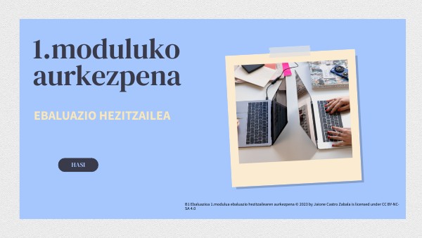 Aurkezpena B1.1.modulua | Genially