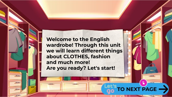 CLOTHES: MY ENGLISH WARDROBE | Genially