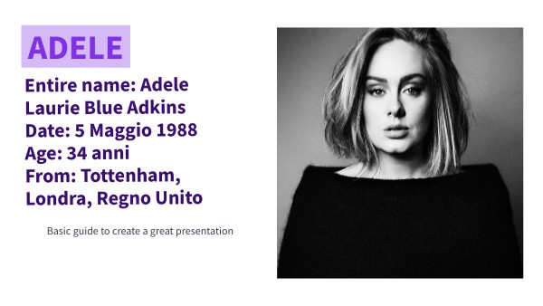 Adele presentazione