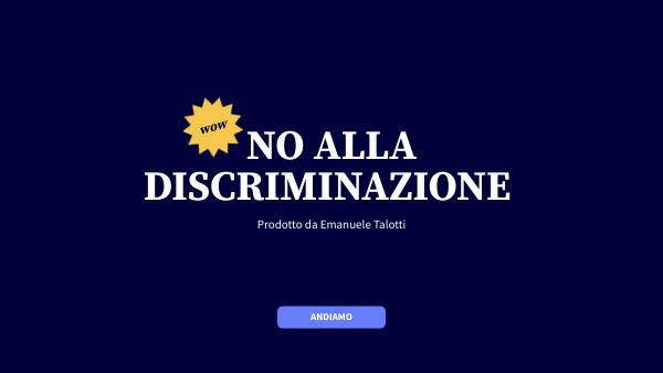 LA DISCRIMINAZIONE SOCIALE