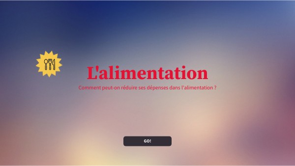 Alimentation | Genially