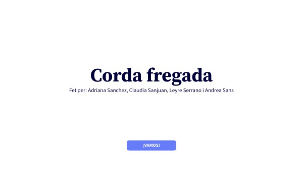 corda fregada