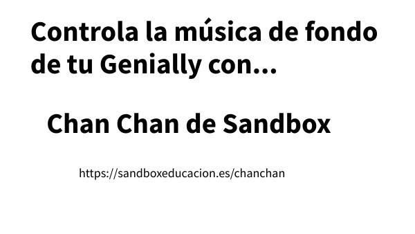 Música de fondo en Genially | Genially