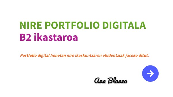 PORTFOLIOA B2 | Genially