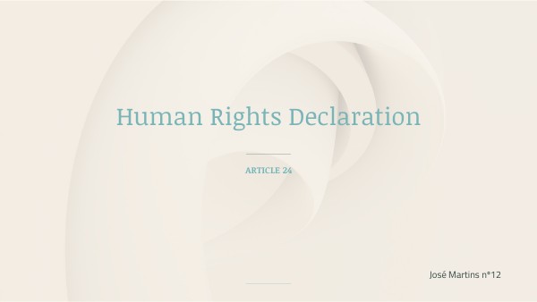 Human Rights ( Article 24 ) | Genially