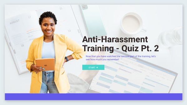Anti-Harassment Quiz Pt 2 | Genially