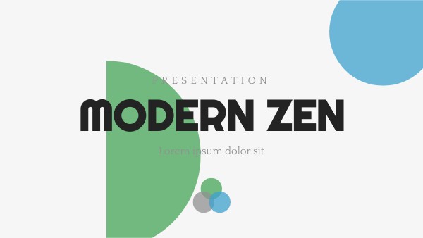 MODERN ZEN PRESENTATION