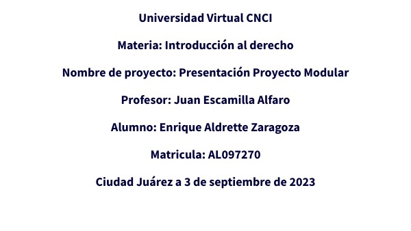 Presentación Proyecto Modular