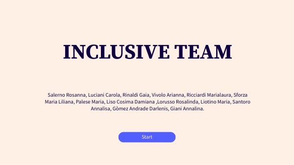 Inclusive team | Genially