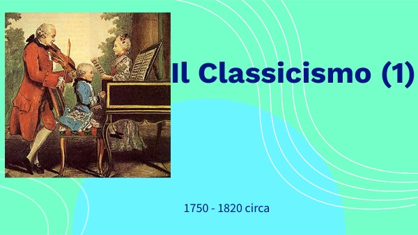 IL CLASSICISMO (1)