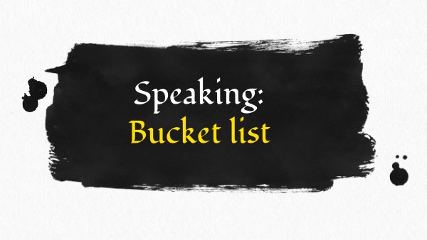 Bucket list | Genially