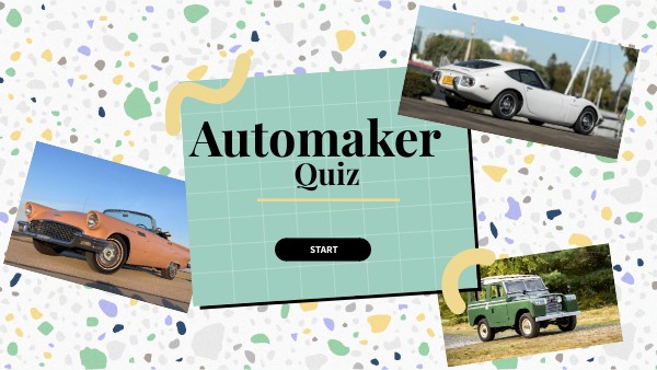 Auto Maker Quiz