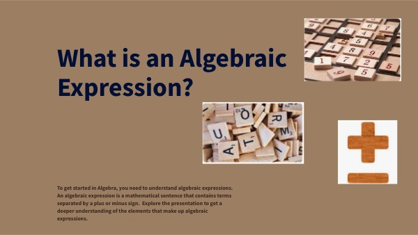 Algebraic Expressions