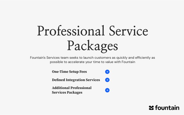 Professional Service Packages