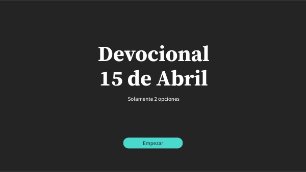 Devocional Técnicas y Recomendaciones | Genially