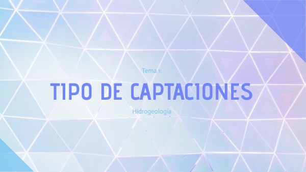 Contenido Virtual 1: Tipos de Captaciones | Genially