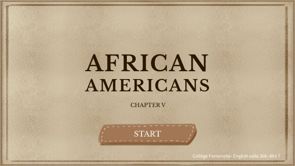 Chapter 5: African Americans