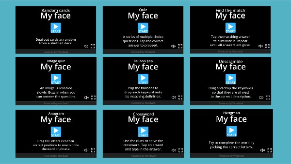 Word Practice (my face) | Genially