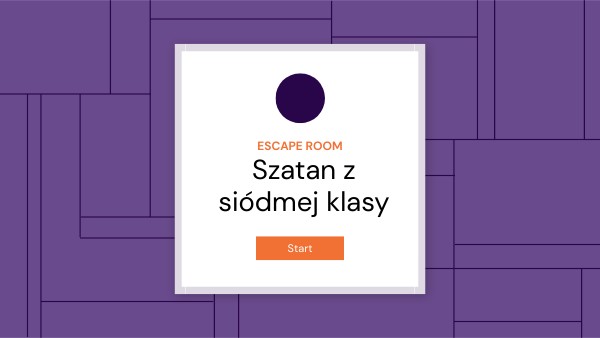 Escape room -Szatan z siódmej klasy | Genially
