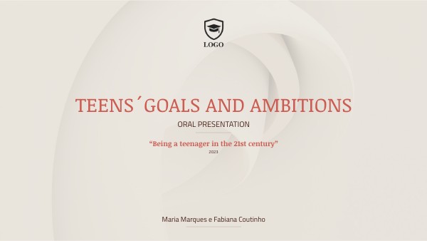 oral presentation - teens' goals and ambitions | Genially