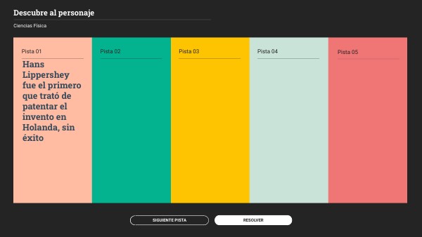 PISTAS PERSONAJE Act. 31 | Genially