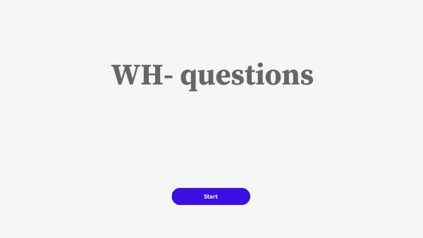 24.1 Practica: quiz WH questions | Genially