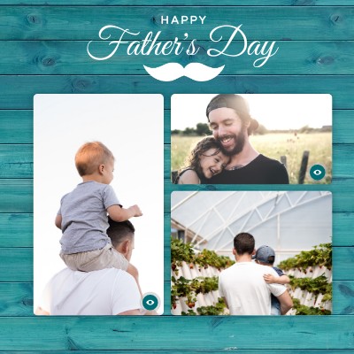 HAPPY FATHER'S DAY - INTERACTIVE CARD