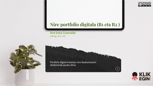 Nire portfolio digitala: B1-B2