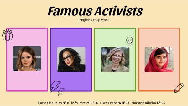Famous Activists | Genially