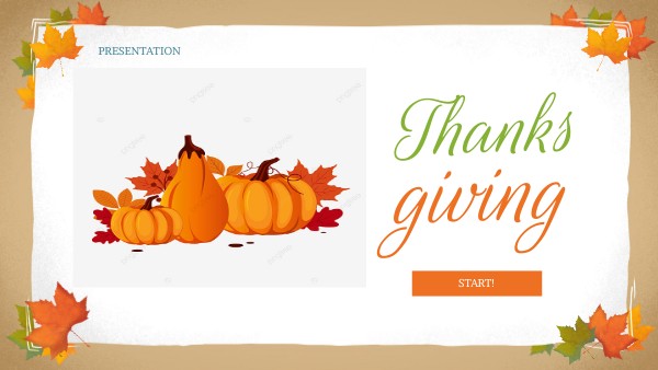 THANKSGIVING PRESENTATION | Genially