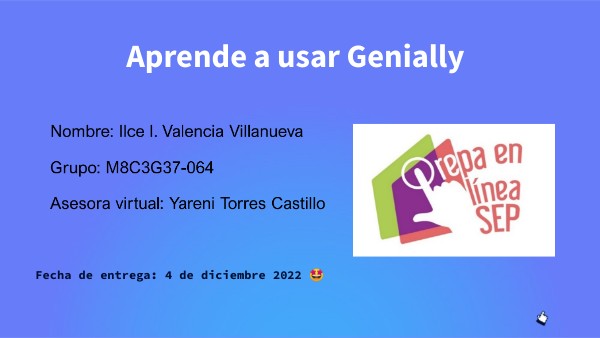 Proyecto integrador | Genially