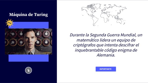 Infografía de la película de Código Enigma | Genially