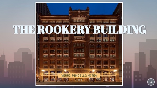 the rookery building clil presentation