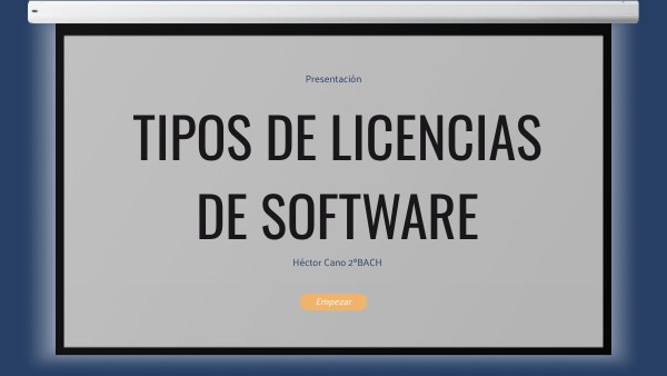 TIPOS DE LICENCIA DE SOFTWARE | Genially